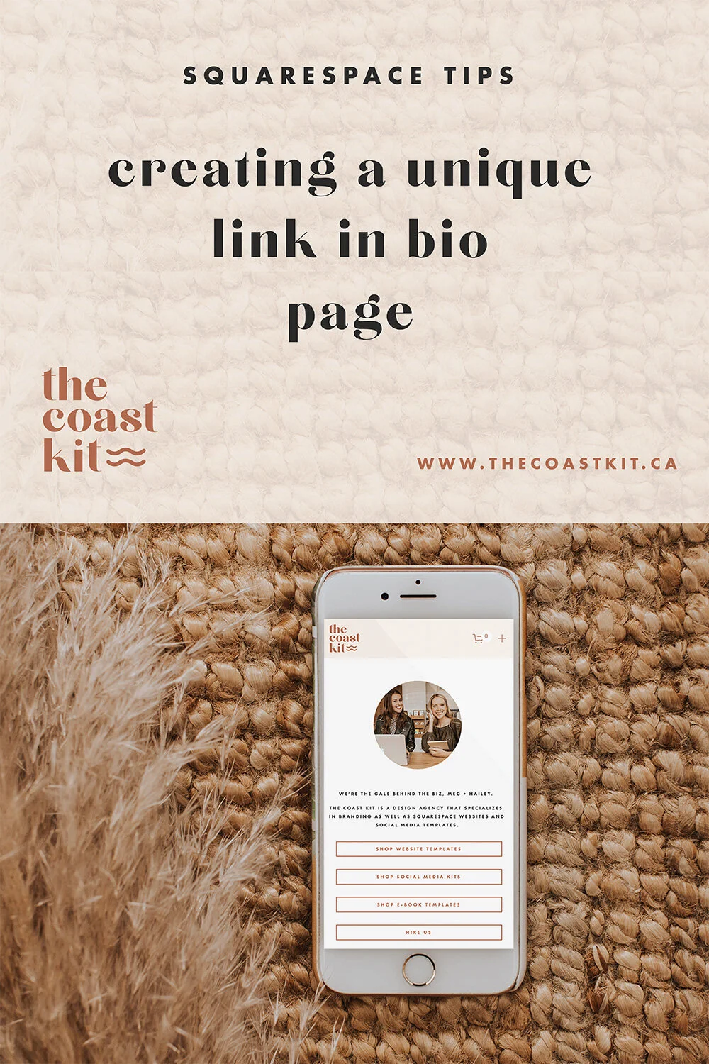 Creating a unique "Link In Bio" page on your Squarespace Website — The ...