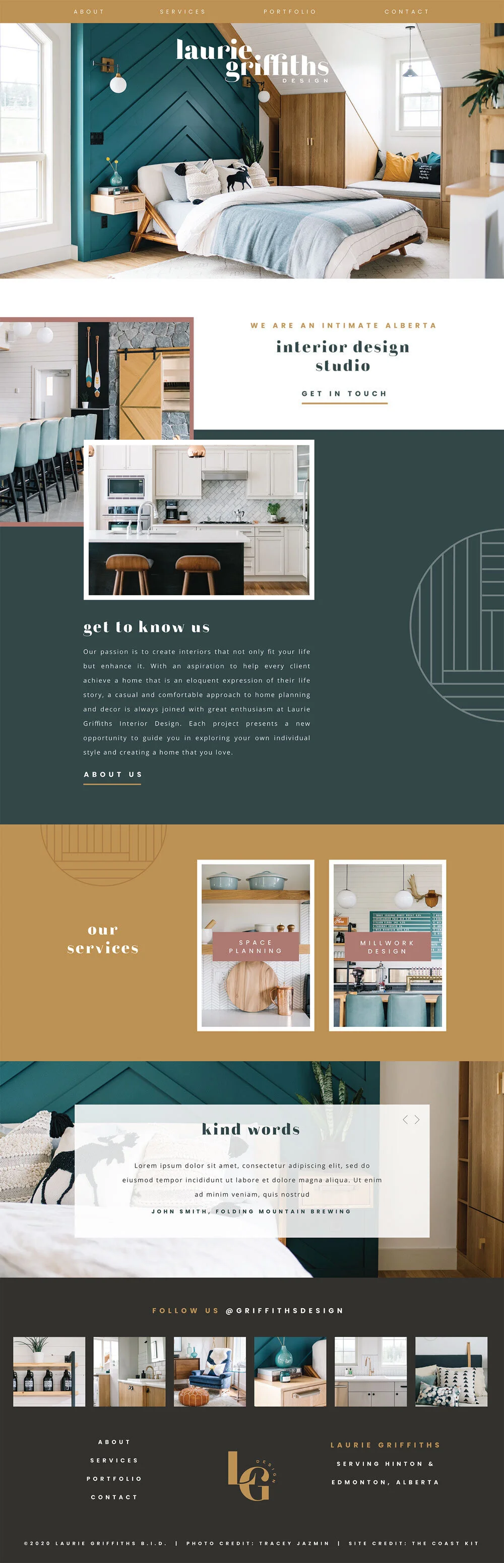 Stunning Website Design for an Interior Design Studio — The Coast Kit
