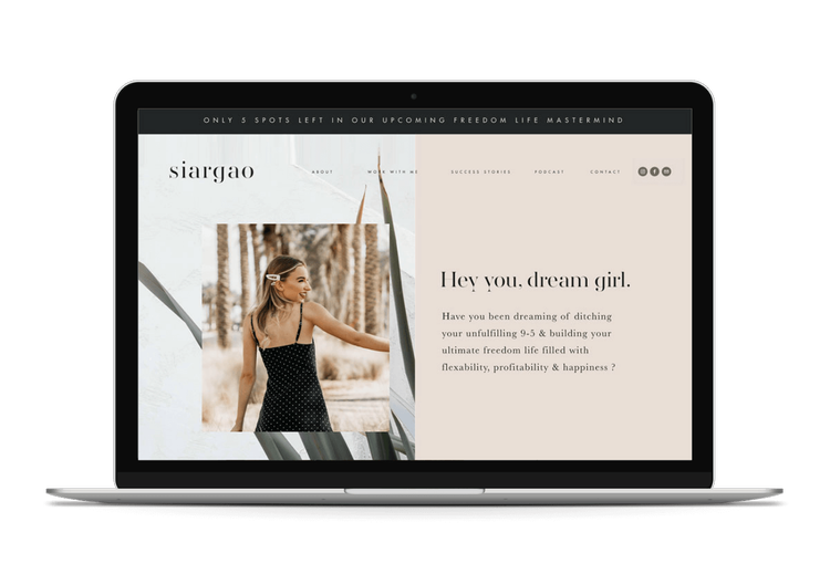 Siargao Squarespace Website Template — The Coast Kit