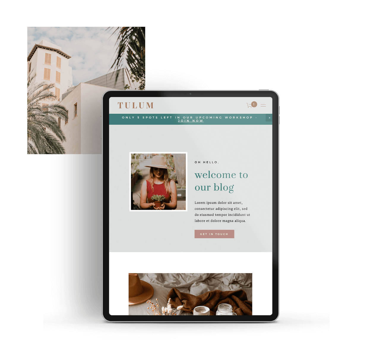Tulum Squarespace Website Template — The Coast Kit