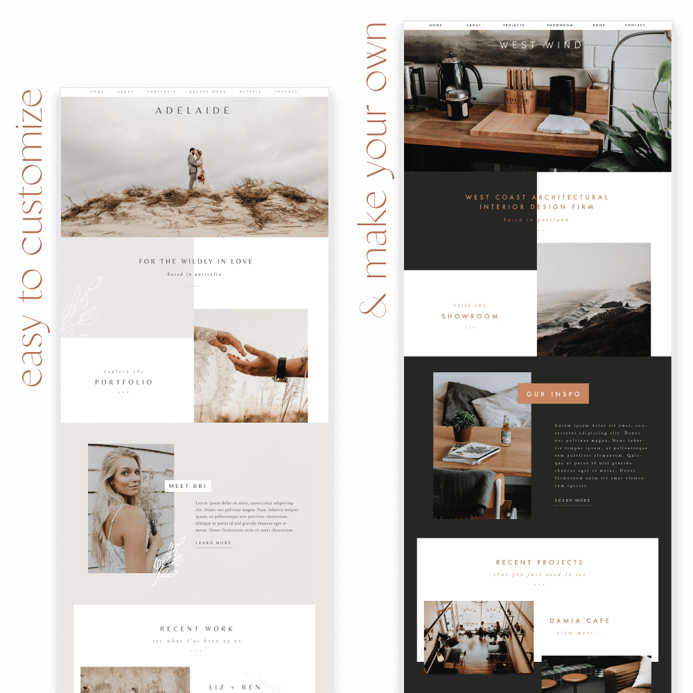 Shop Squarespace Website Templates | Squarespace Templates | The Coast ...
