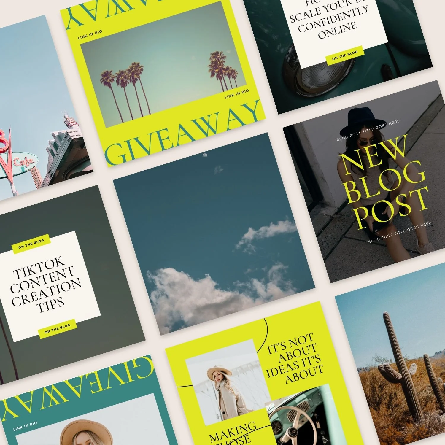 Palm Springs Social Media Template — The Coast Kit