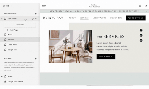 How to Add a Dropdown Sub Menu Navigation to your Squarespace Website ...