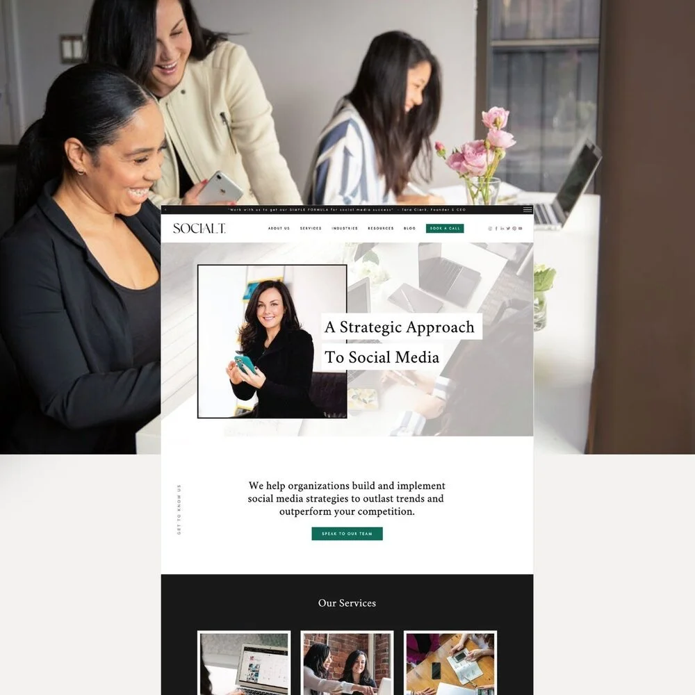 Modern and Elevated Brand & Web Design for Vancouver Based Social Media ...