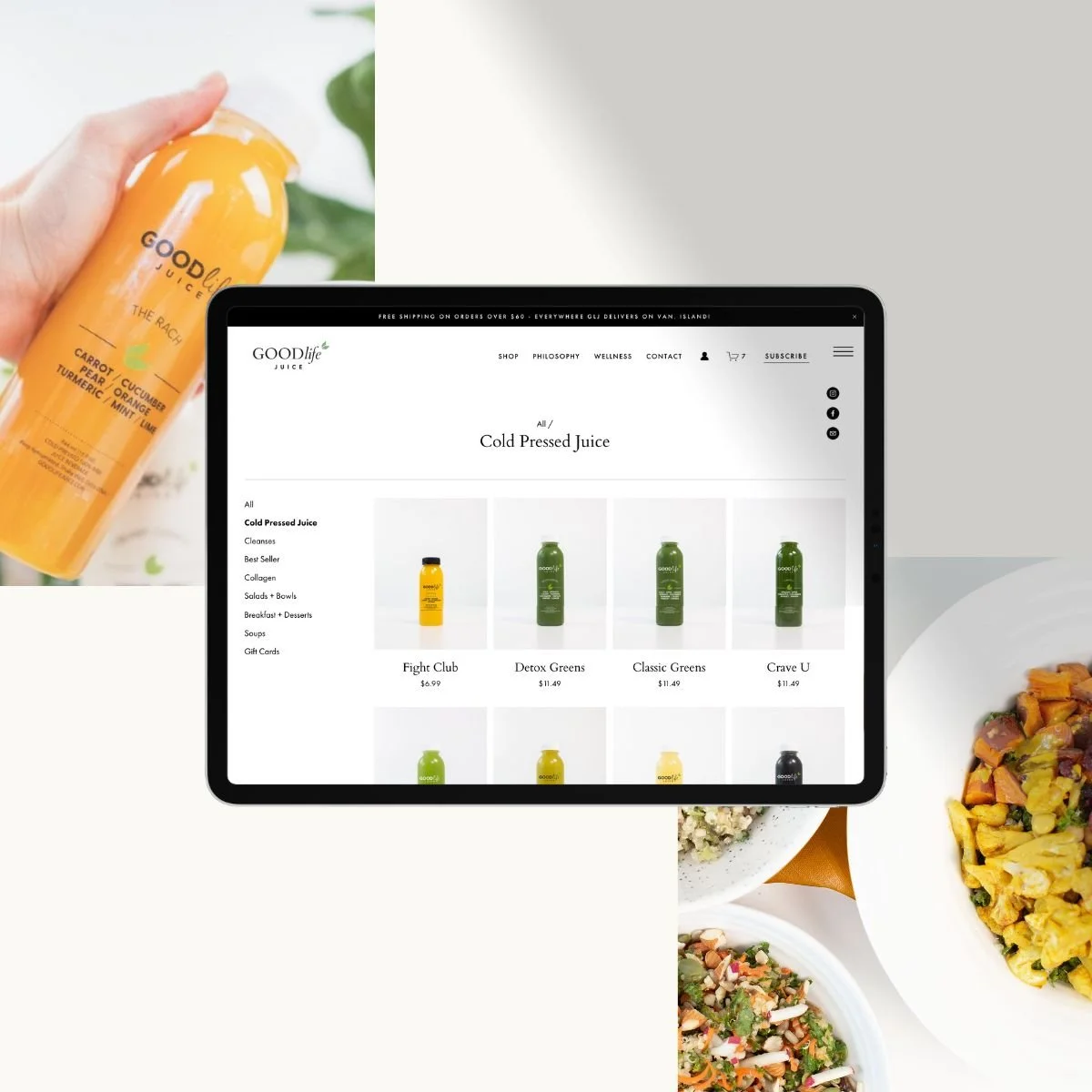 Sleek Squarespace E-Commerce Website Design for Vancouver Island based ...