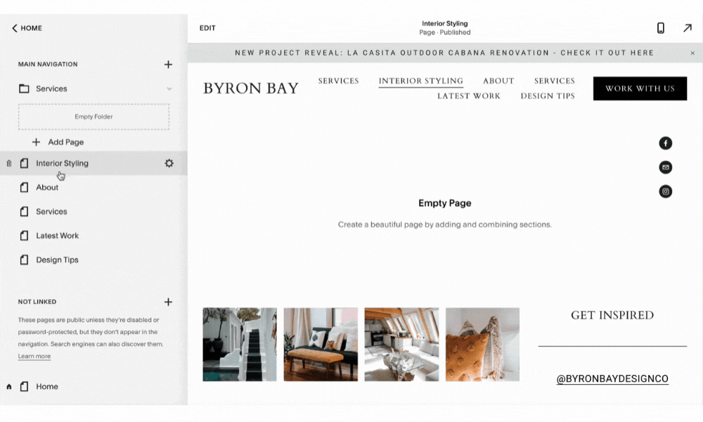 How to Add a Dropdown Sub Menu Navigation to your Squarespace Website ...