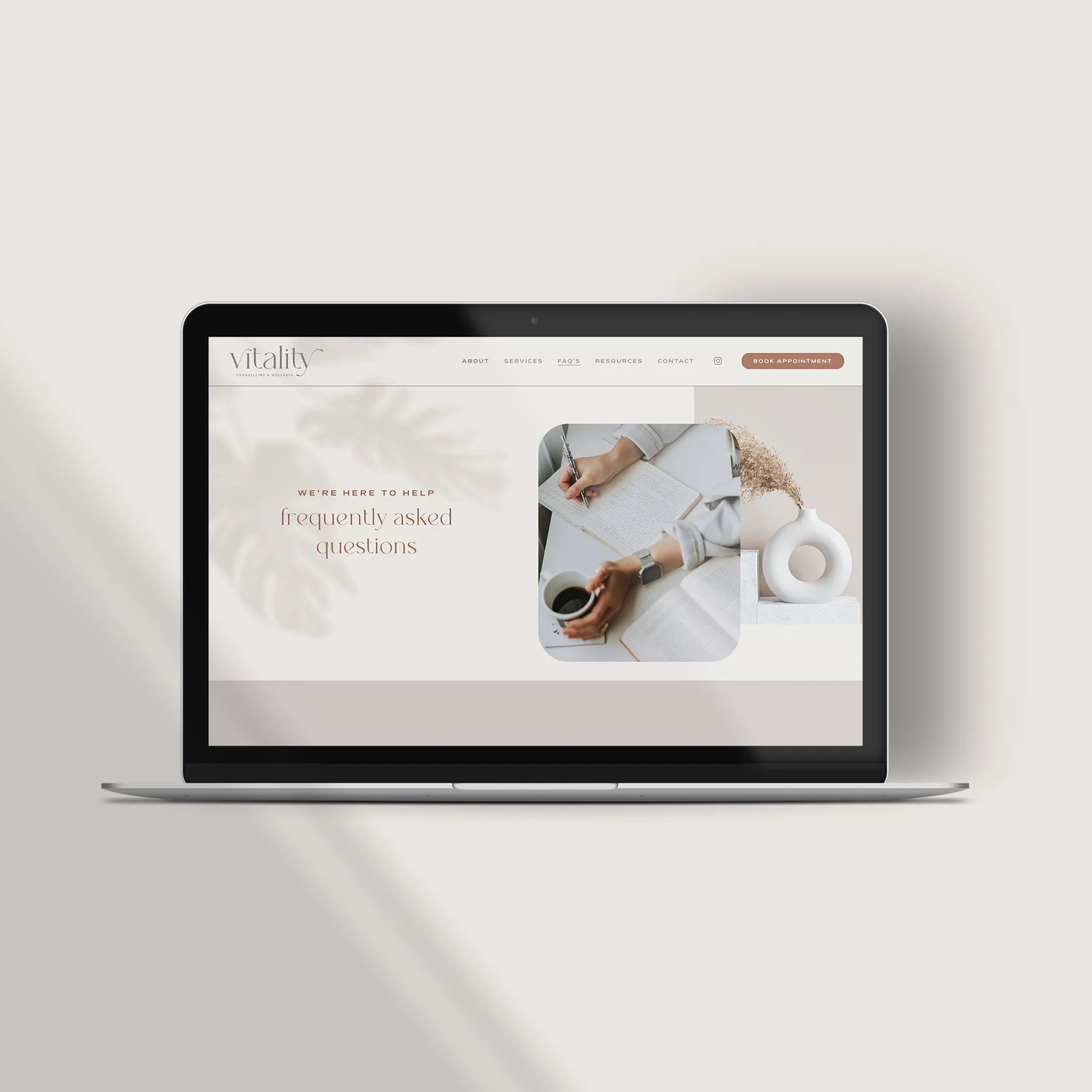 Warm, Neutral and Modern Brand, Logo and Website for Vitality ...