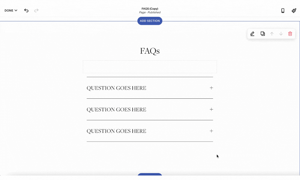 How To Add A Faq Dropdown Accordion To Your Squarespace Website — The Coast Kit