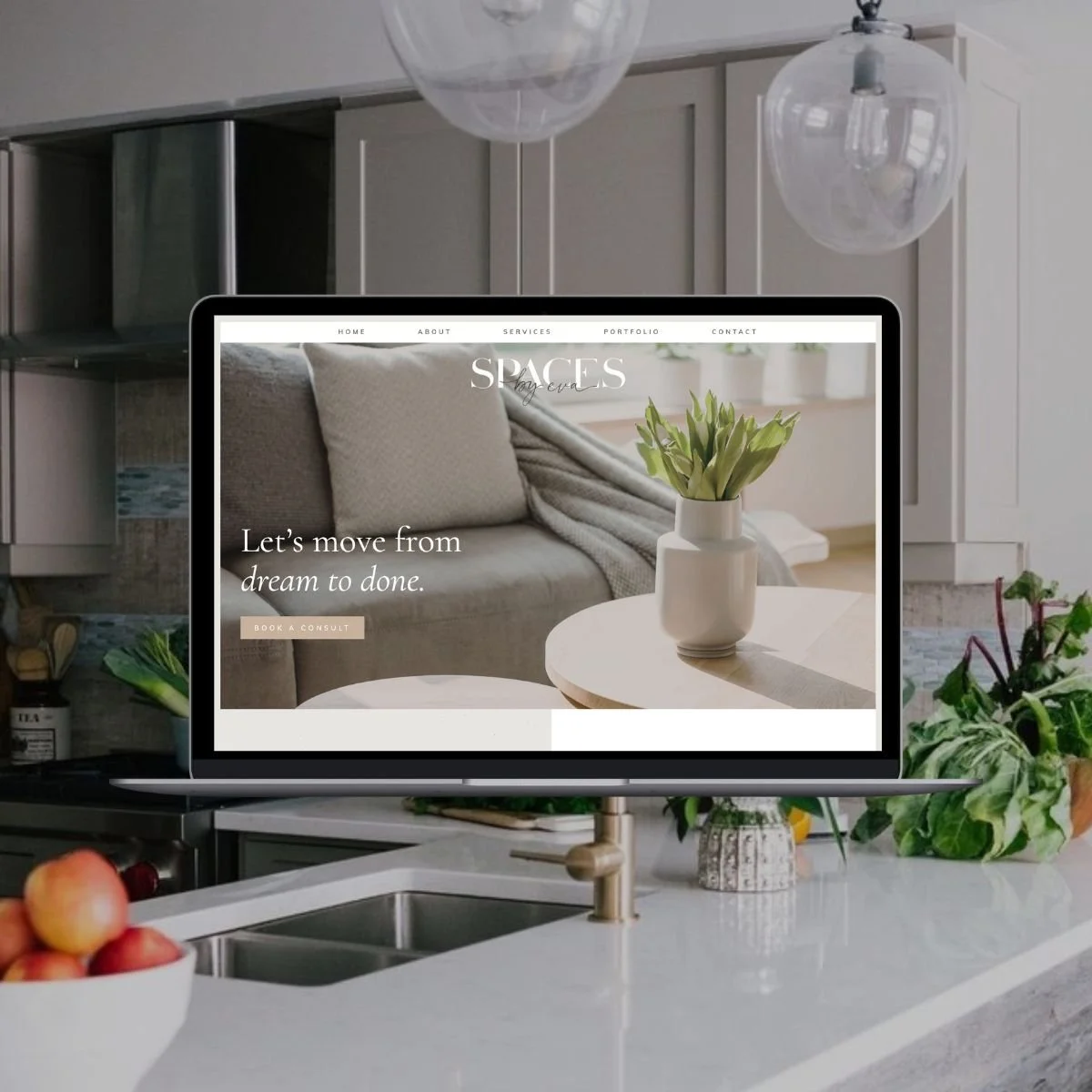 Calm and Warm Brand, Logo and Website designed for a Vancouver Island ...