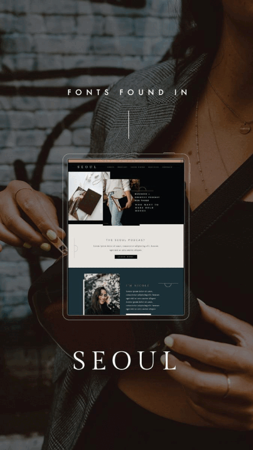 Our Fav Fonts and Pairings for Squarespace Website Design — The Coast Kit