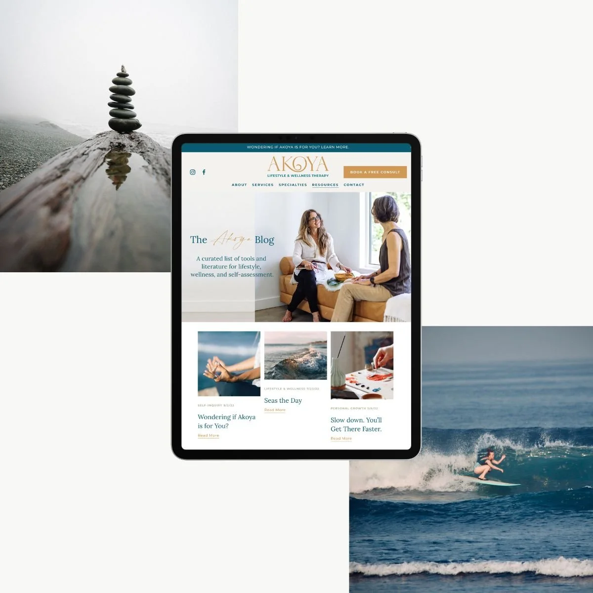 Brand and Squarespace Website Design for Vancouver Island based ...