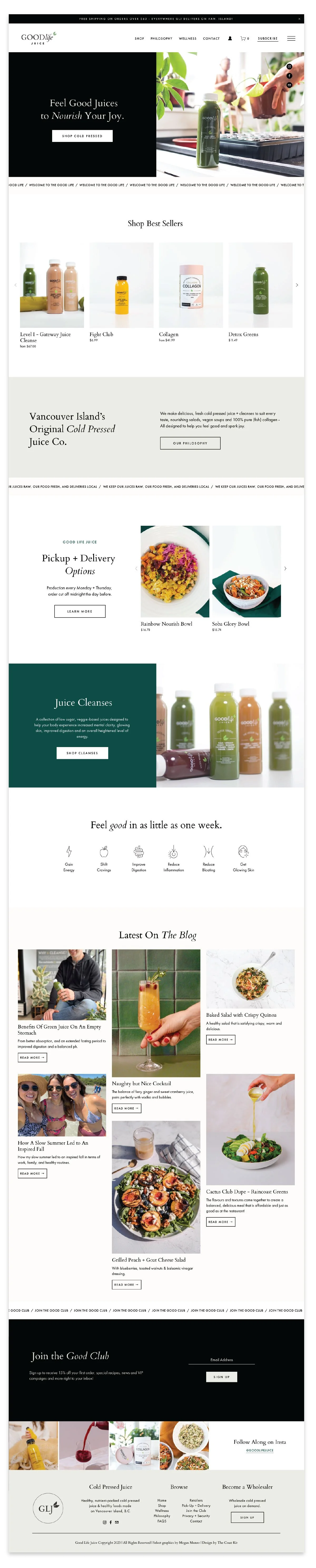 Sleek Squarespace E-Commerce Website Design for Vancouver Island based ...