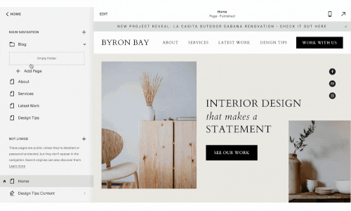 How To Add A Dropdown Sub Menu Navigation To Your Squarespace Website — The Coast Kit