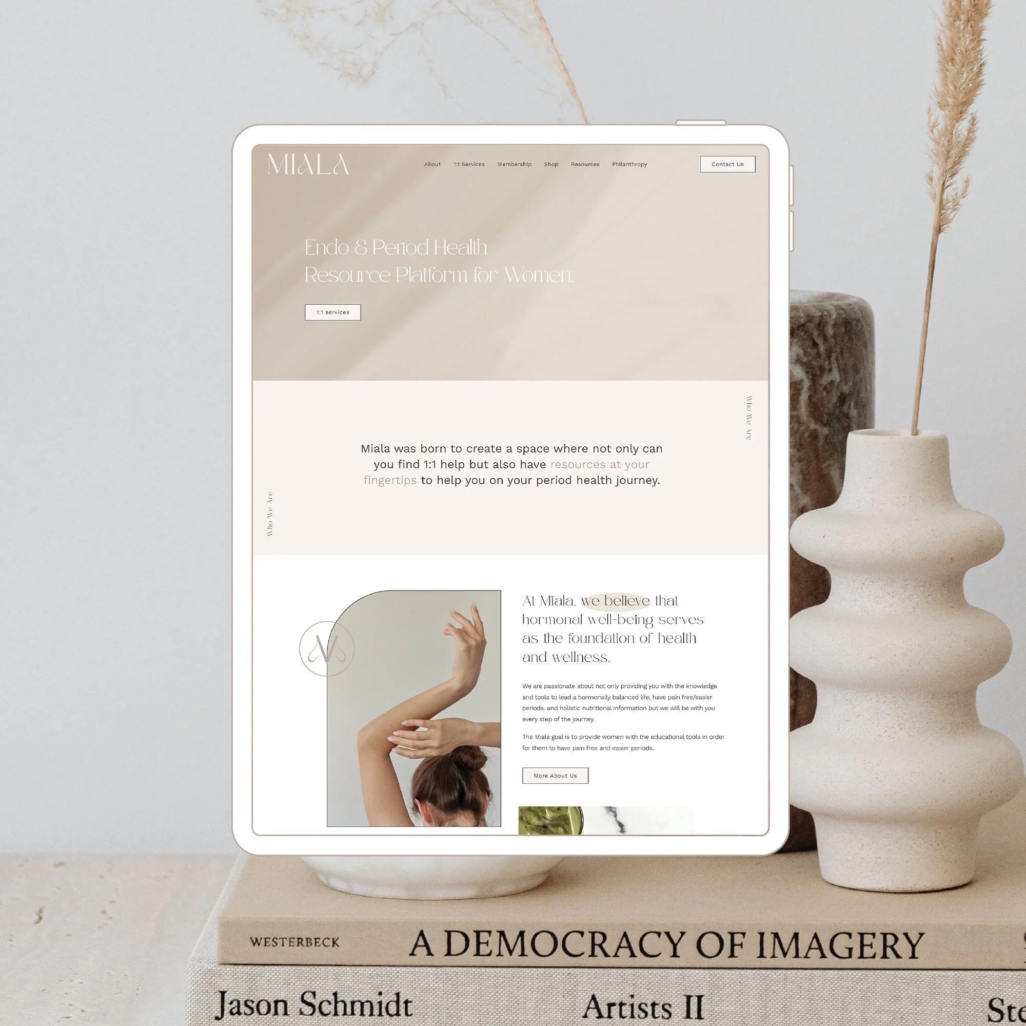 Feminine, Neutral and Warm Brand, Logo and Website for Miala Wellness ...