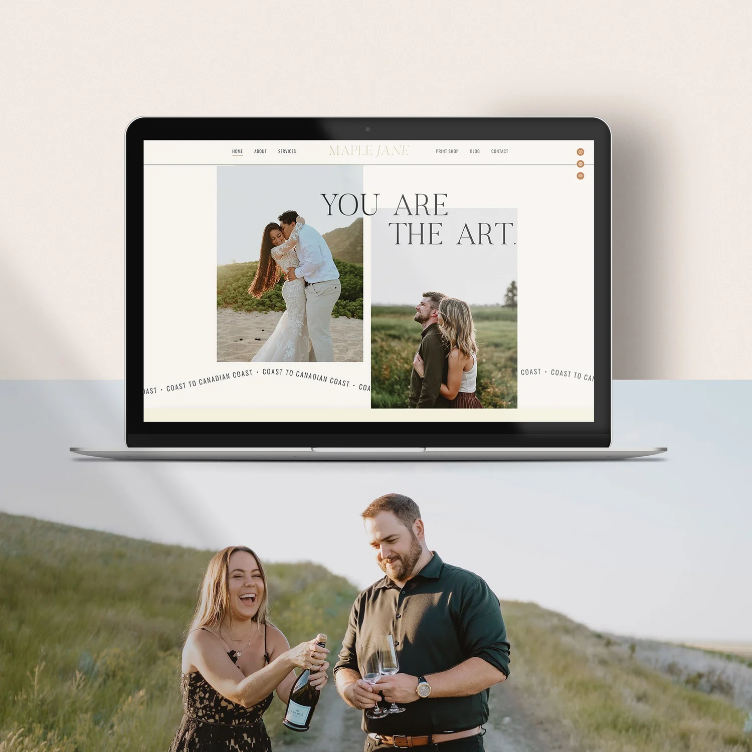 Earthy, Neutral and Fun Brand, Logo and Website for Vancouver Wedding ...