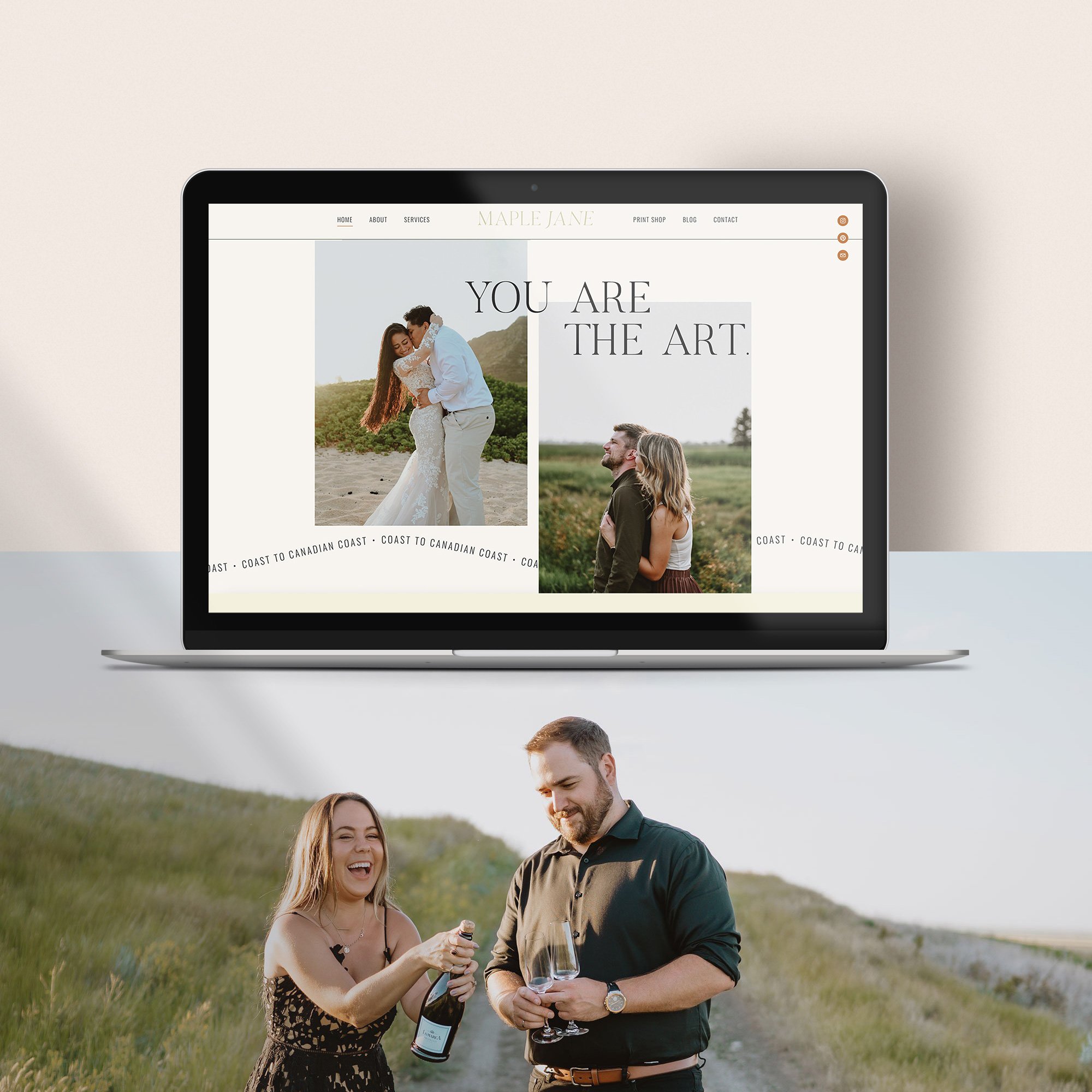 Earthy, Neutral and Fun Brand, Logo and Website for Vancouver Wedding ...