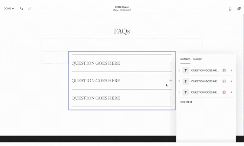 How to Add a FAQ Dropdown Accordion to your Squarespace Website — The Coast Kit
