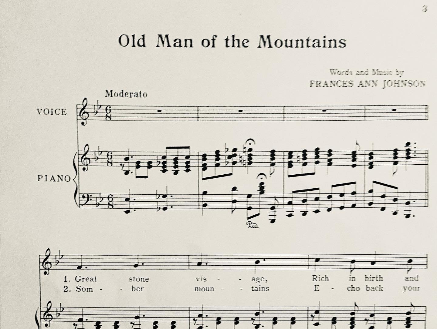 Old Looking Sheet Music