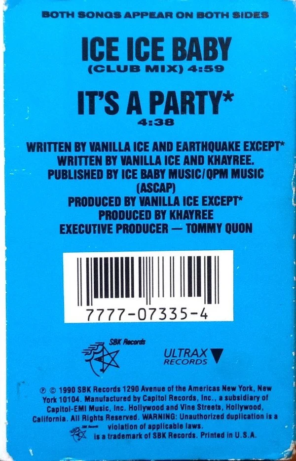Vanilla Ice Ice Ice Baby Single
