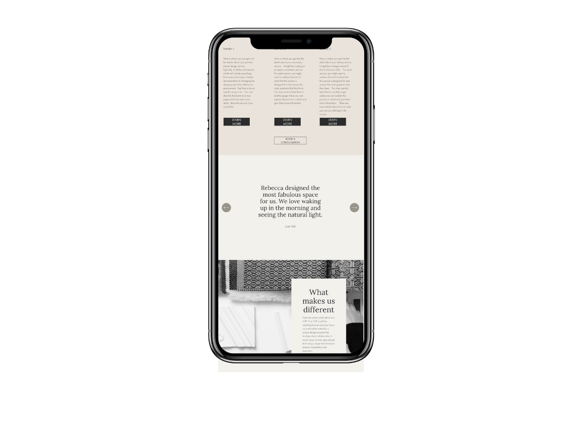 Modern Classic Template for Interior Designers — DESIGN INK CO ...