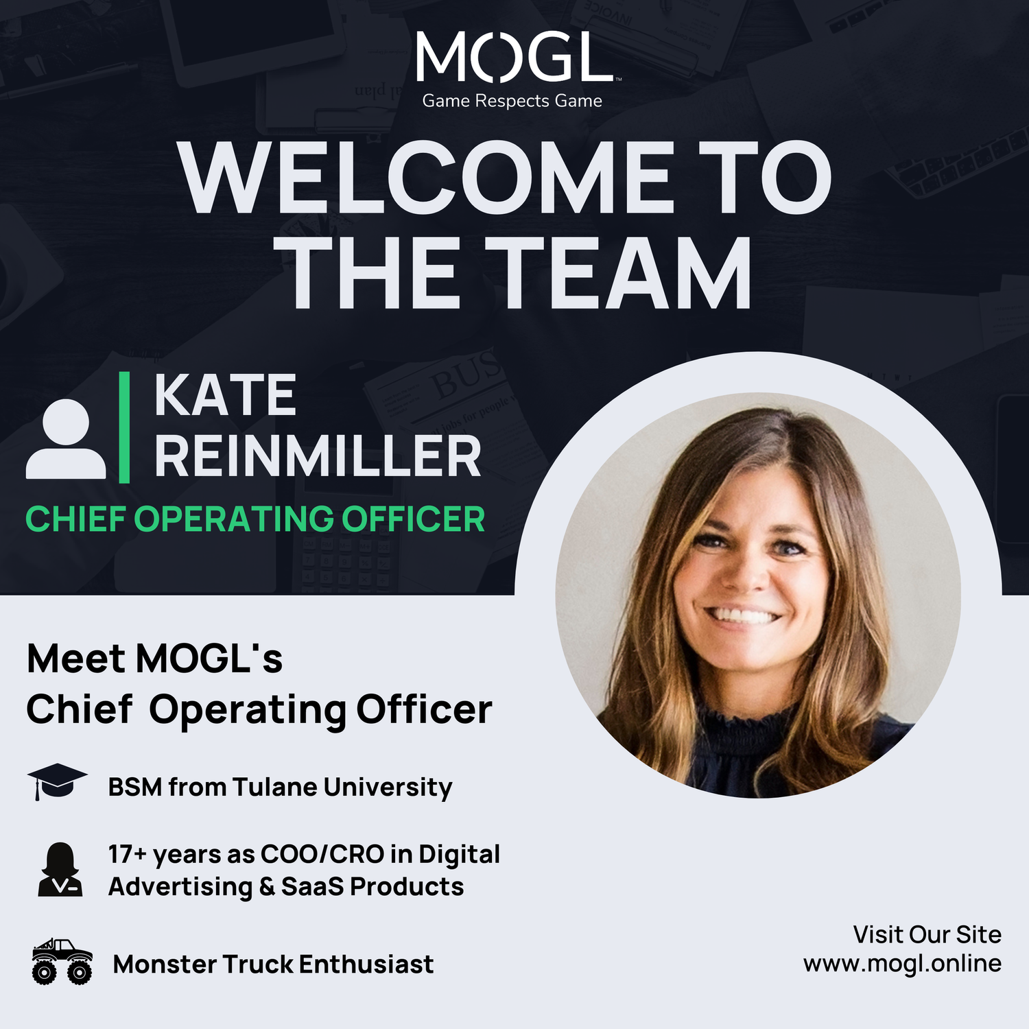 MOGL Hires Chief Operating Officer Kate Reinmiller