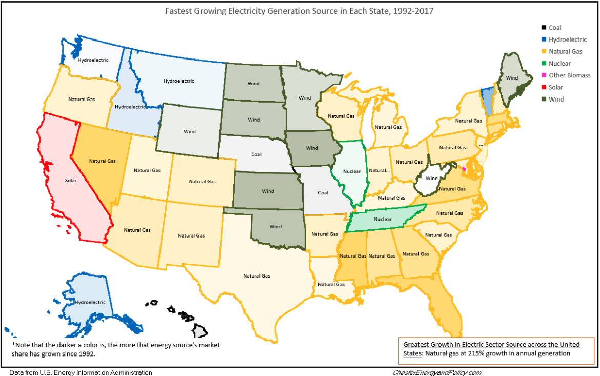 Putting Electricity Generation on the Map: State-by-State Energy Data ...