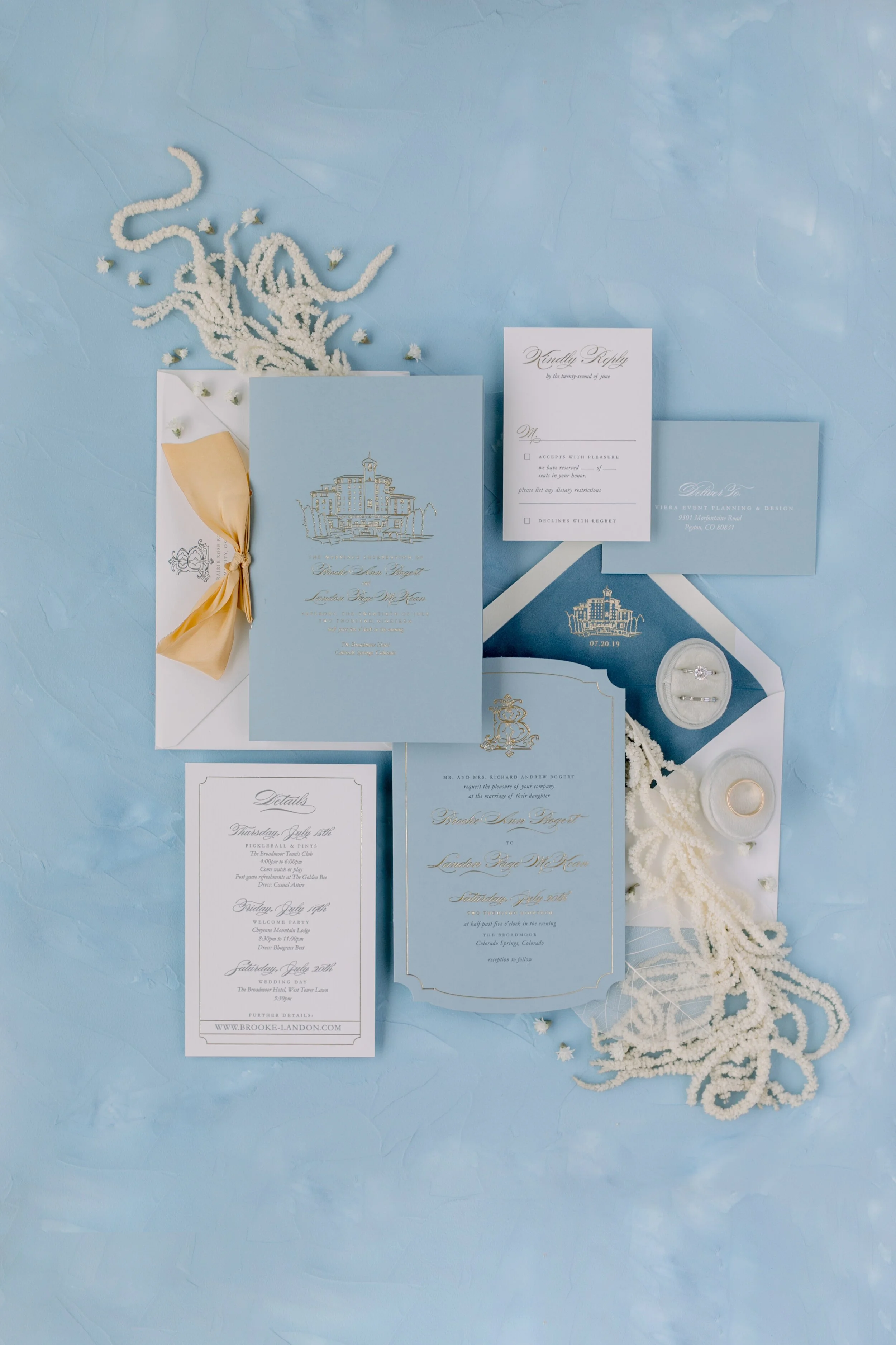 Fine Art Wedding Invitations — Rosewater Floral Design | Los Angeles ...