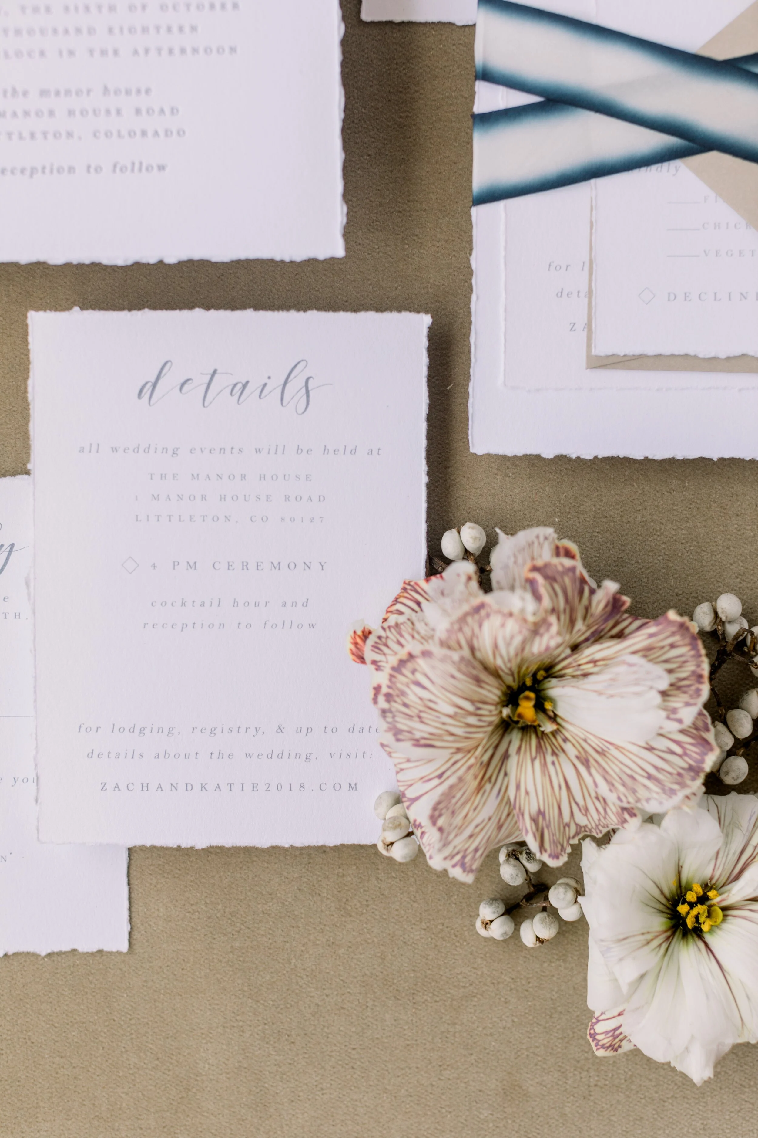 Fine Art Wedding Invitations — Rosewater Floral Design | Los Angeles ...