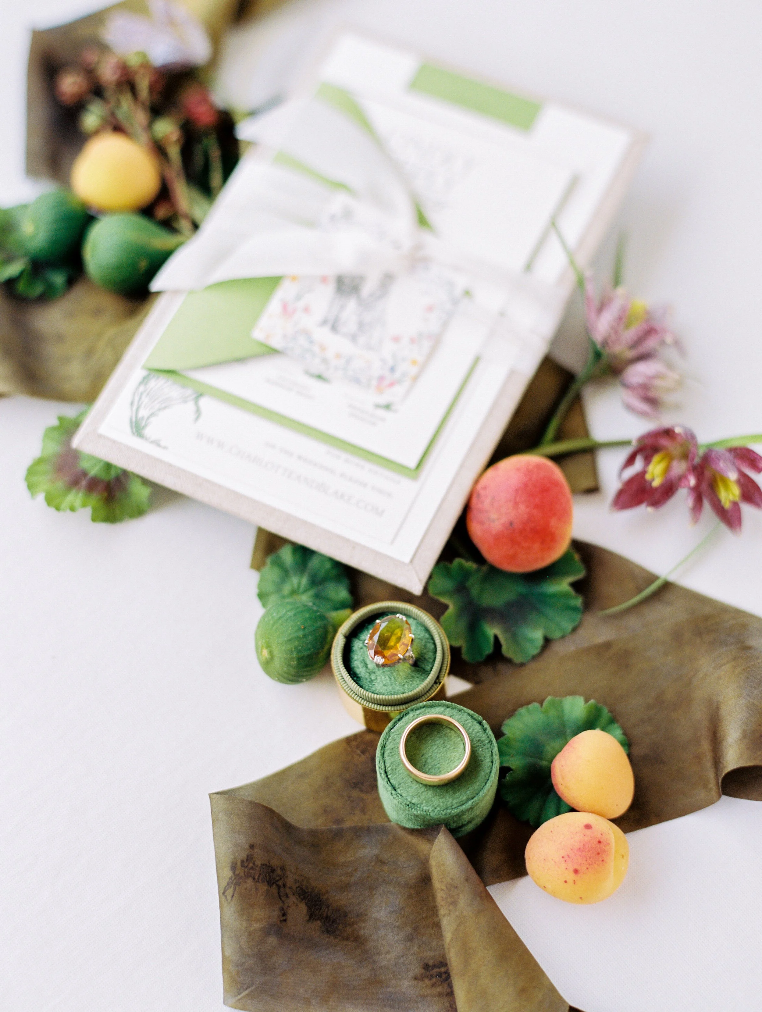 Fine Art Wedding Invitations — Rosewater Floral Design | Los Angeles ...