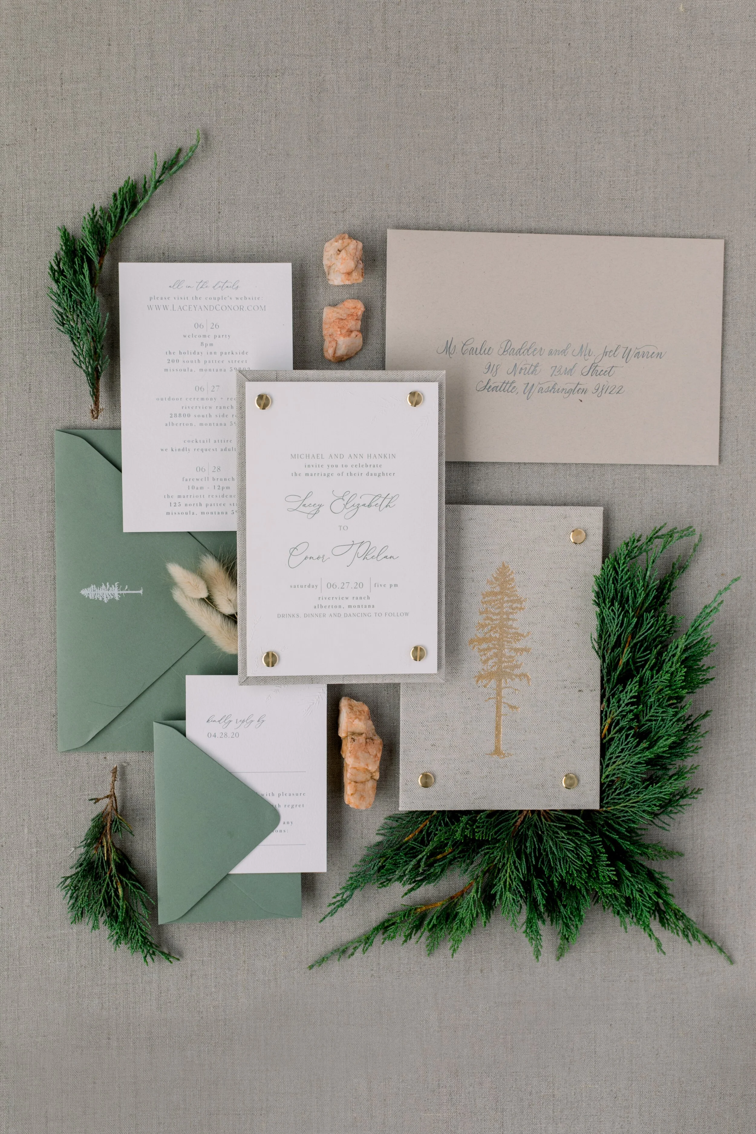 Fine Art Wedding Invitations — Rosewater Floral Design | Los Angeles ...