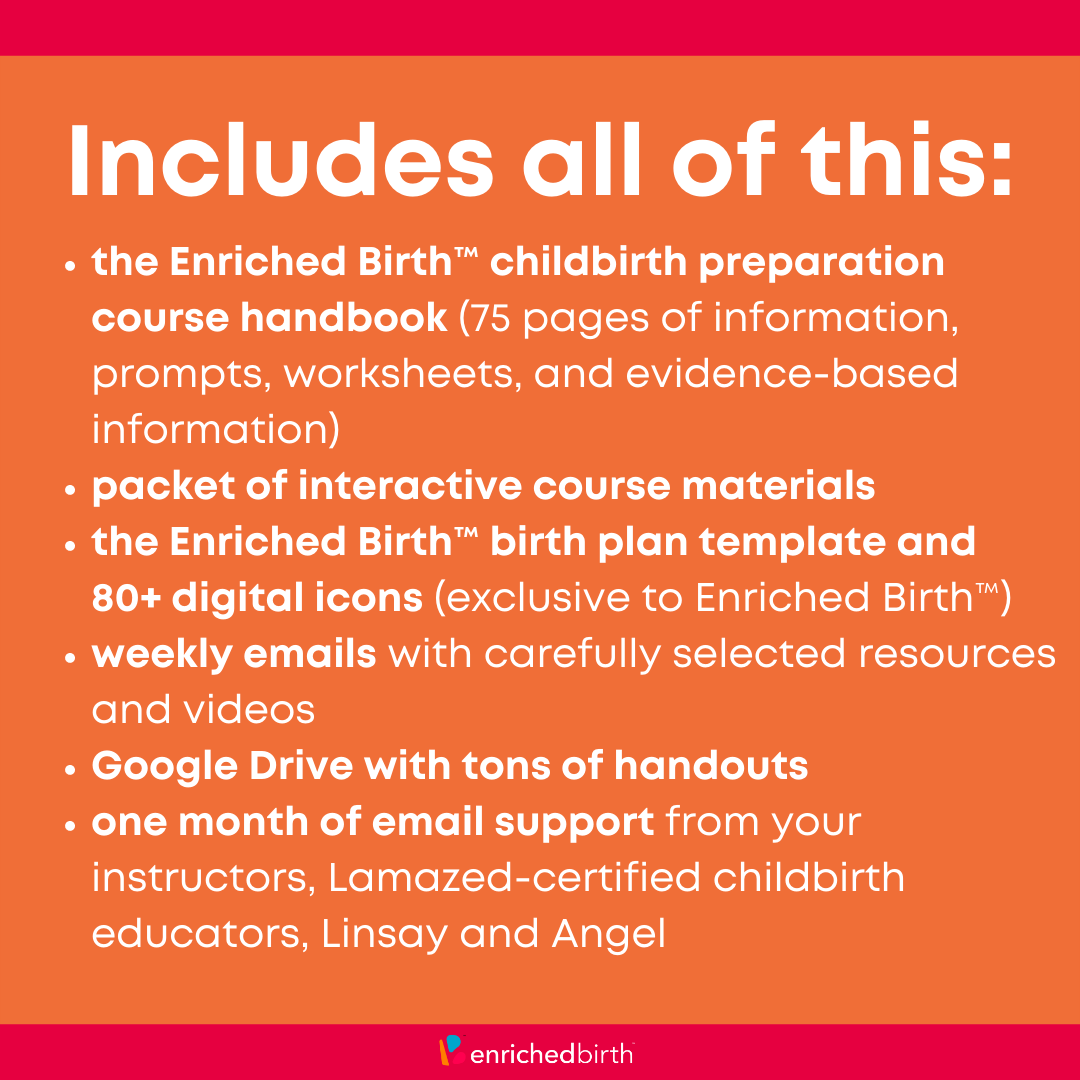 Childbirth Classes and Birth Story Healing — Enriched Birth