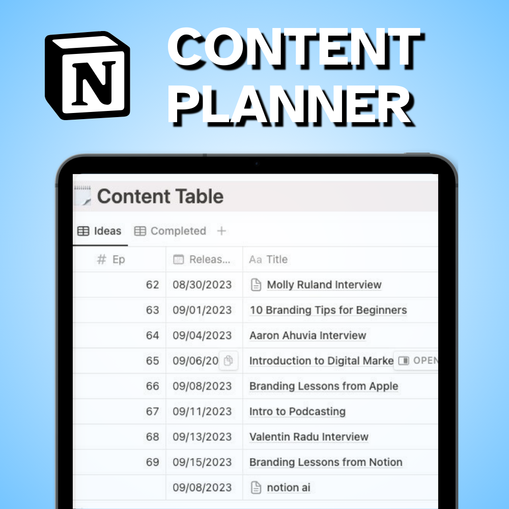 Notion Templates for Content Creators — FALCONNOTES