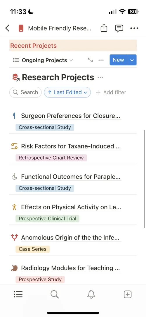 Medical Research Project Accelerator Notion Template — FALCONNOTES