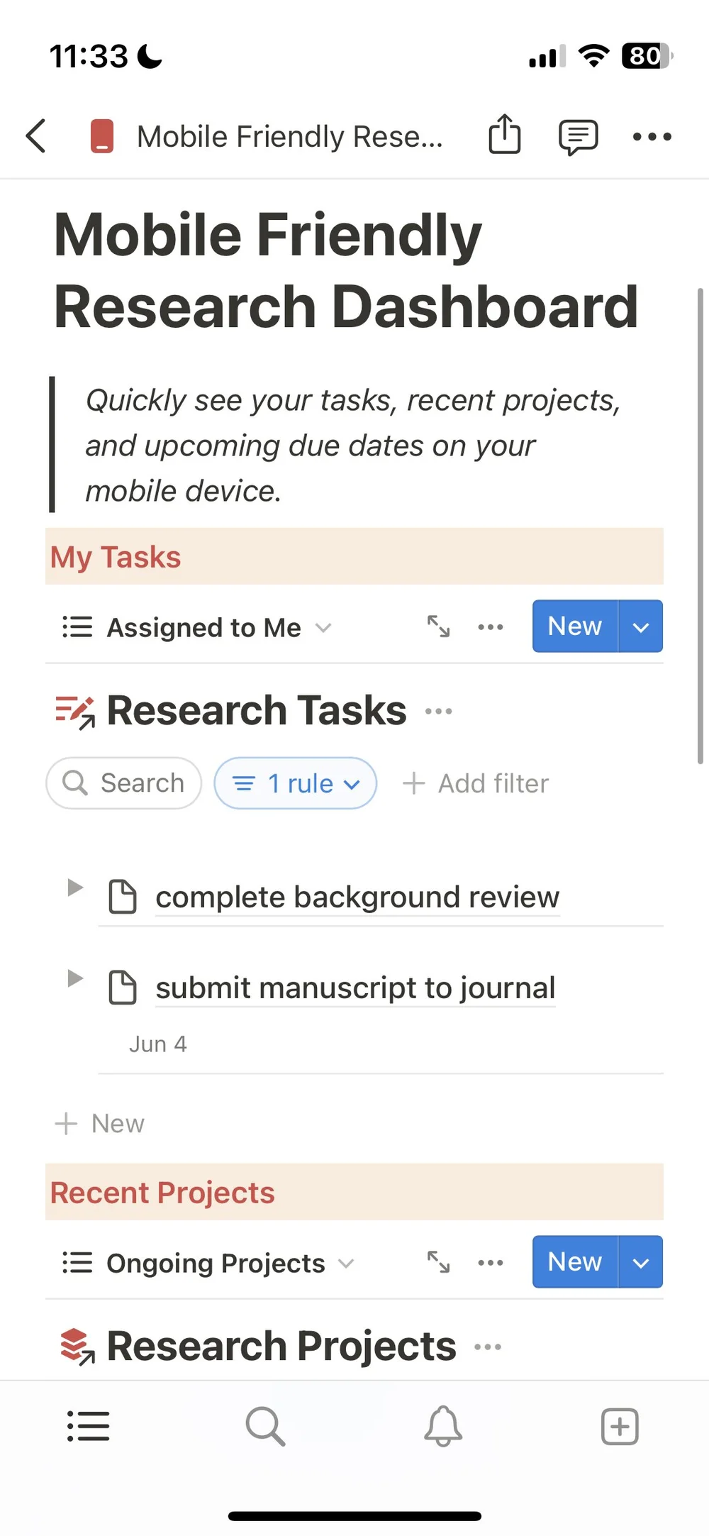 Medical Research Project Accelerator Notion Template — FALCONNOTES