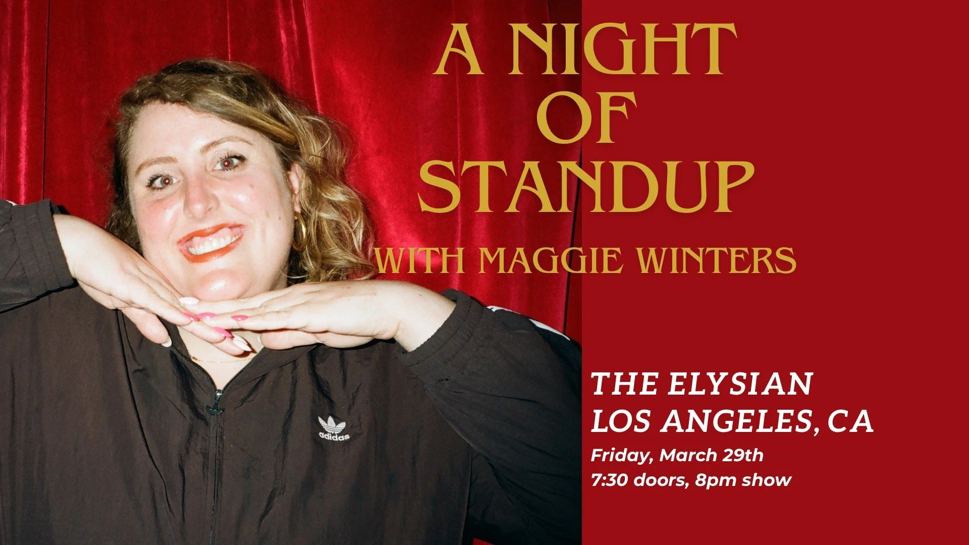 A Night Of Standup With Maggie Winters — The Elysian