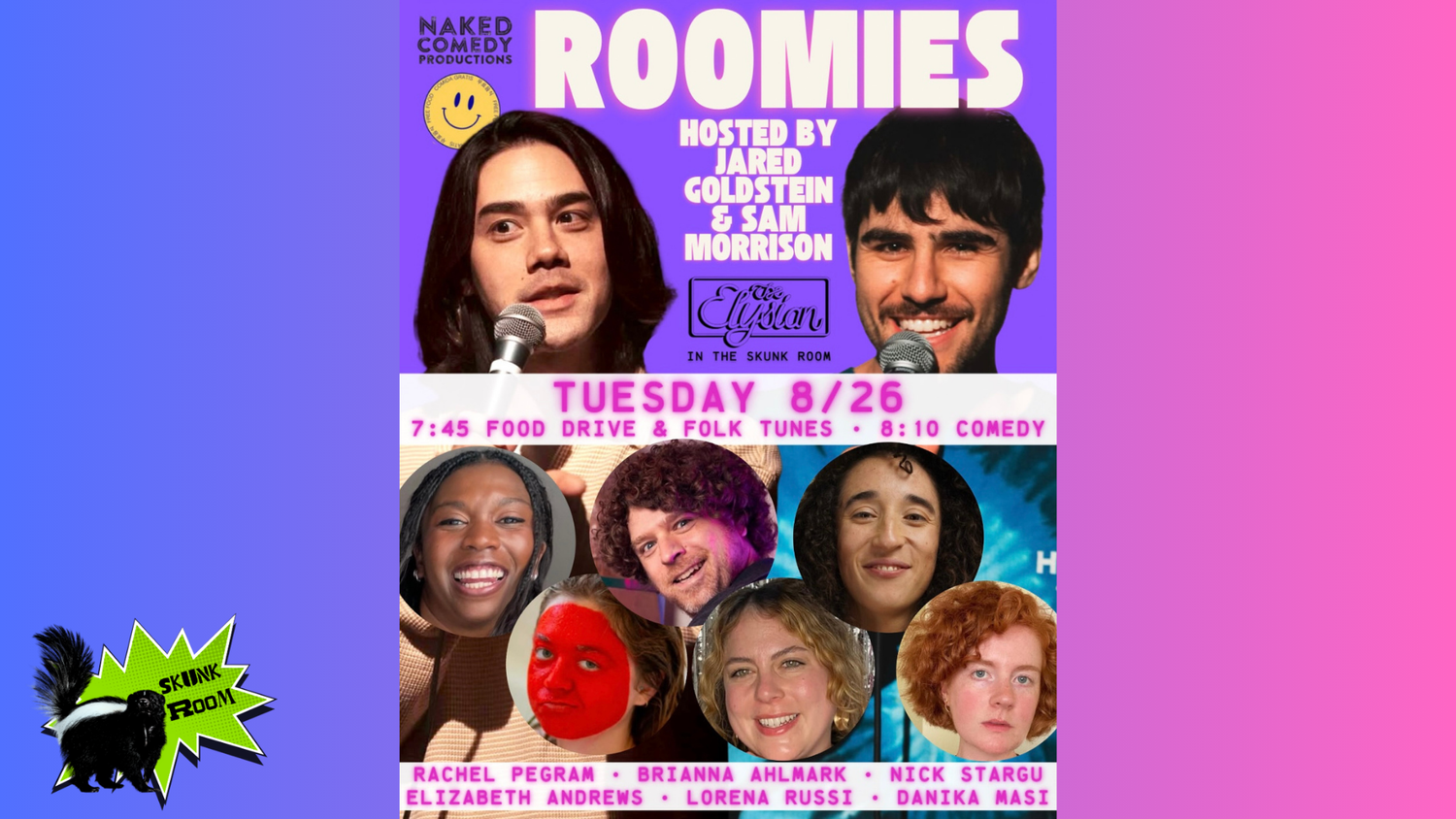 ROOMIES with Dylan Adler, Sam Morrison & Kylie Vincent (Skunk Room ...