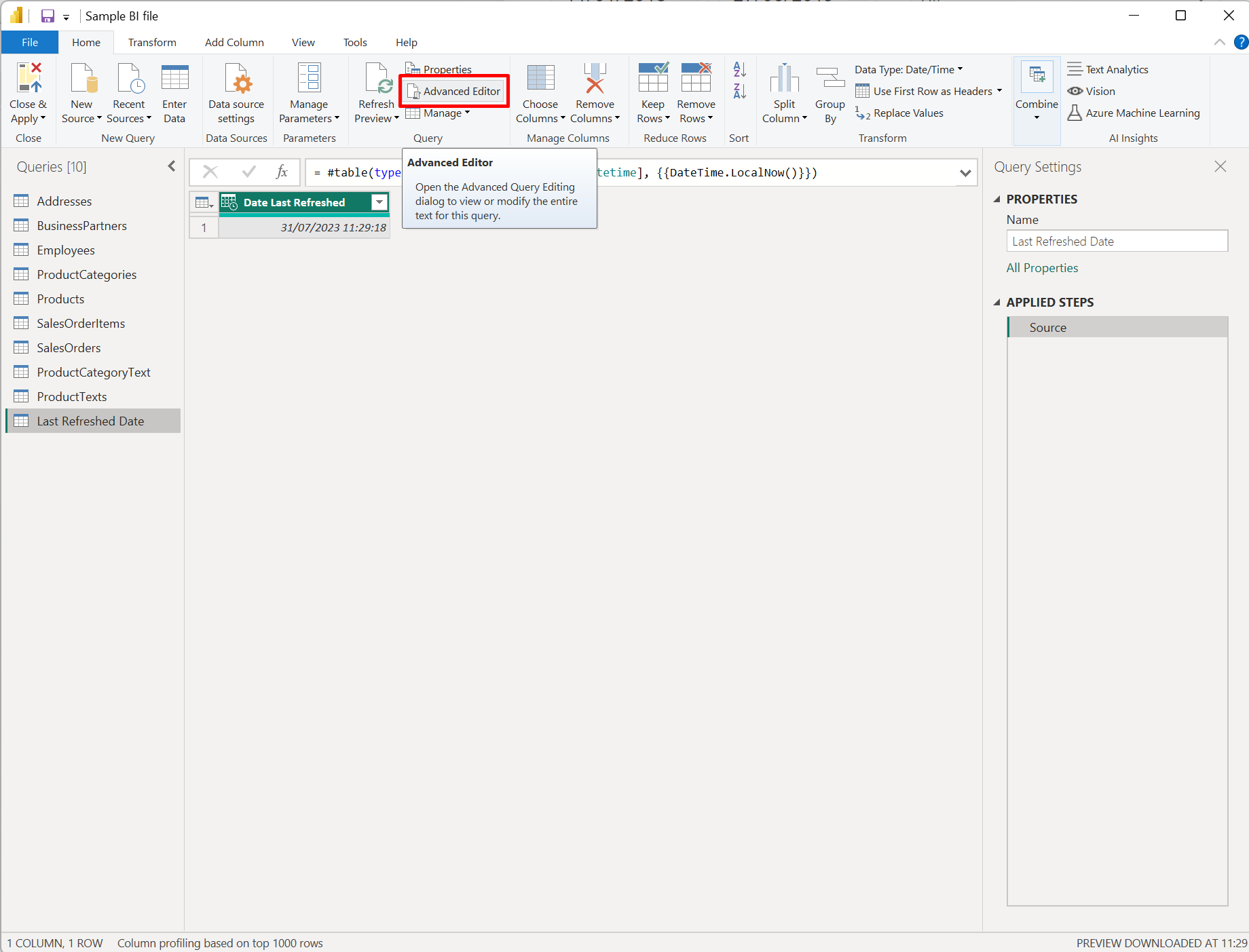 Keep Your Data Fresh with the Last Refresh Date in Power BI — CaseWhen ...