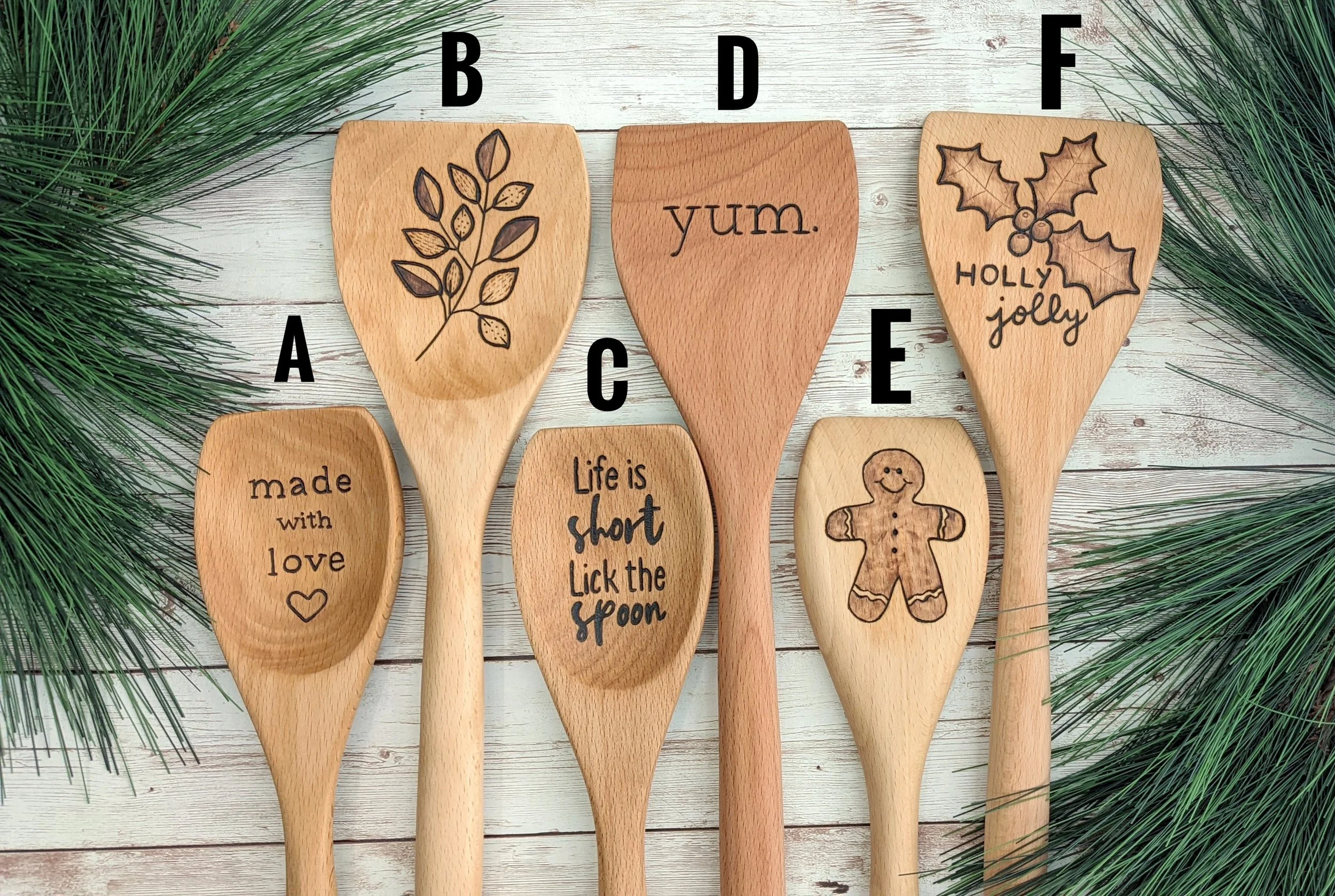 Jumbo Head Wooden Spoons — Maple & Fern Co