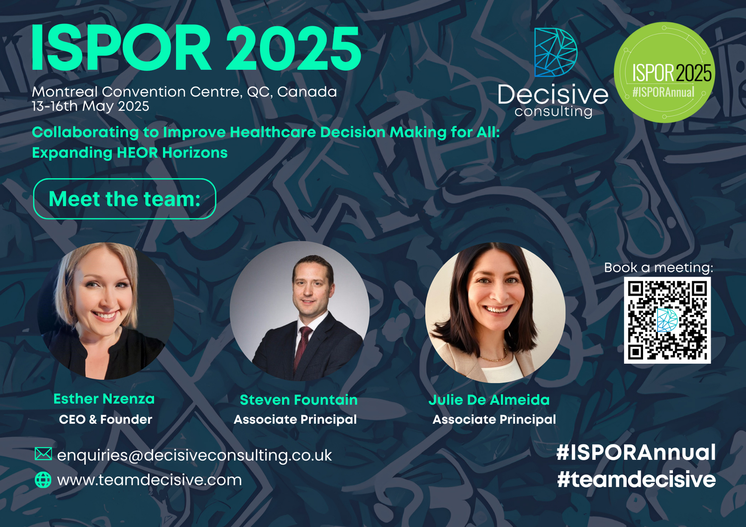 ISPOR 2025 Montreal — Decisive Consulting