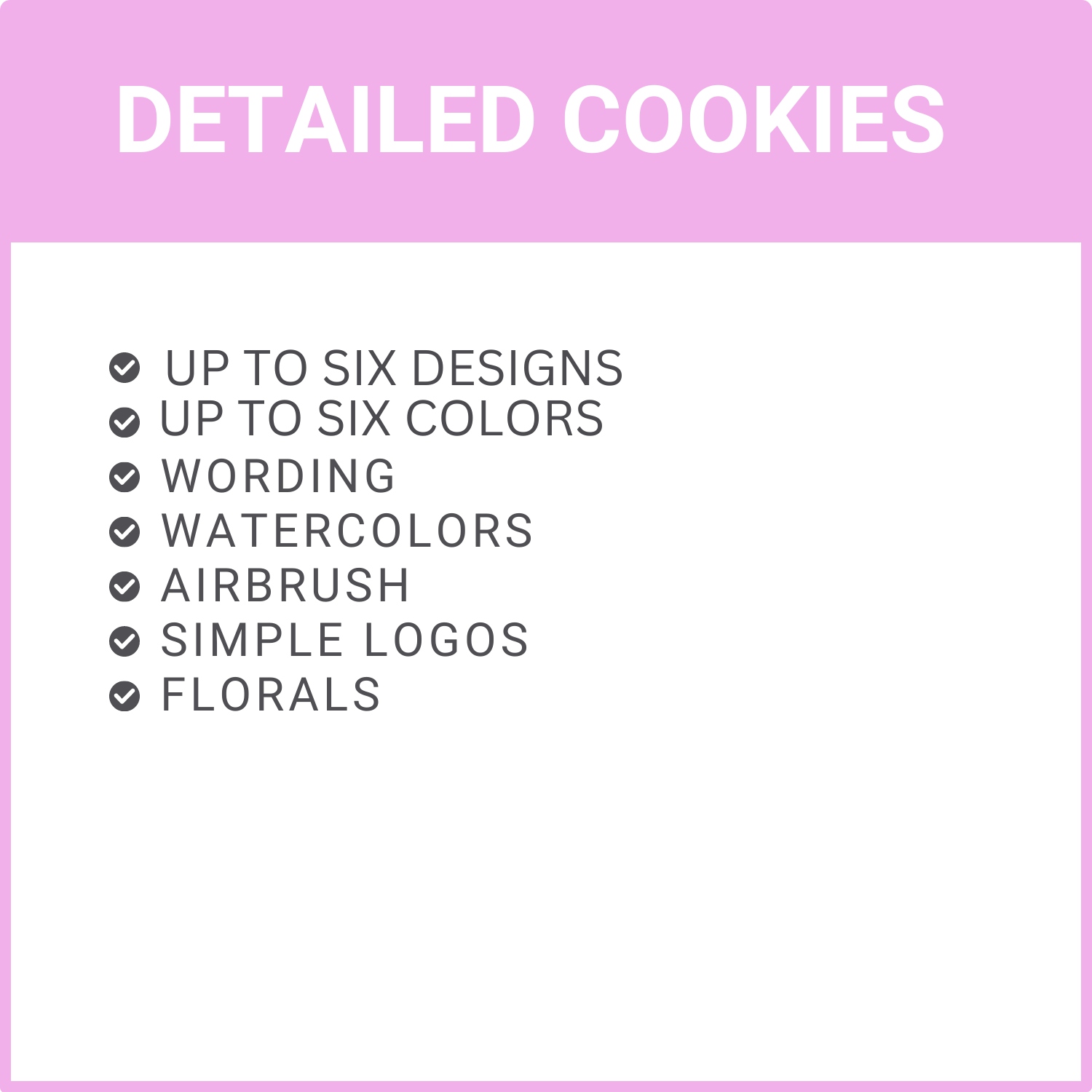 Order custom cookies — Heart and Whisk Bakery