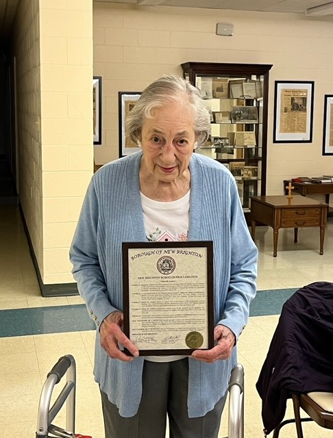 New Brighton Borough Proclamation Presented to Odette Lambert — New ...