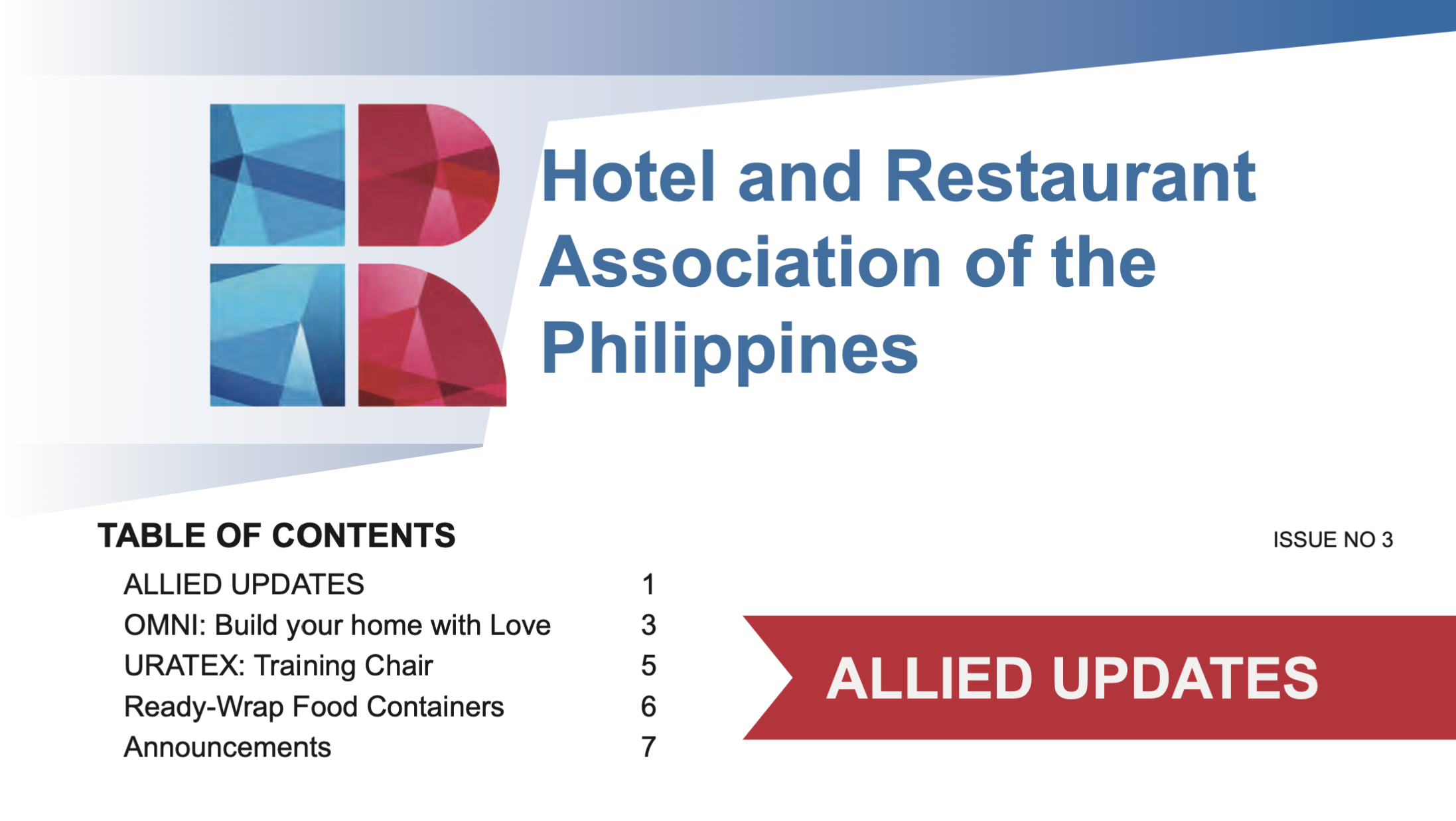 Blog 3 — Hotel & Restaurant Association of the Philippines