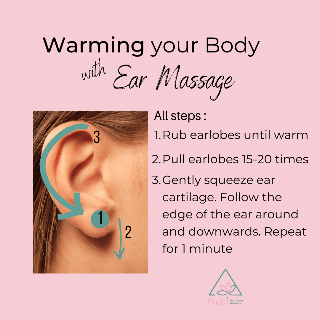 How to warm your whole body using ear acupressure — Bing's Natural Health