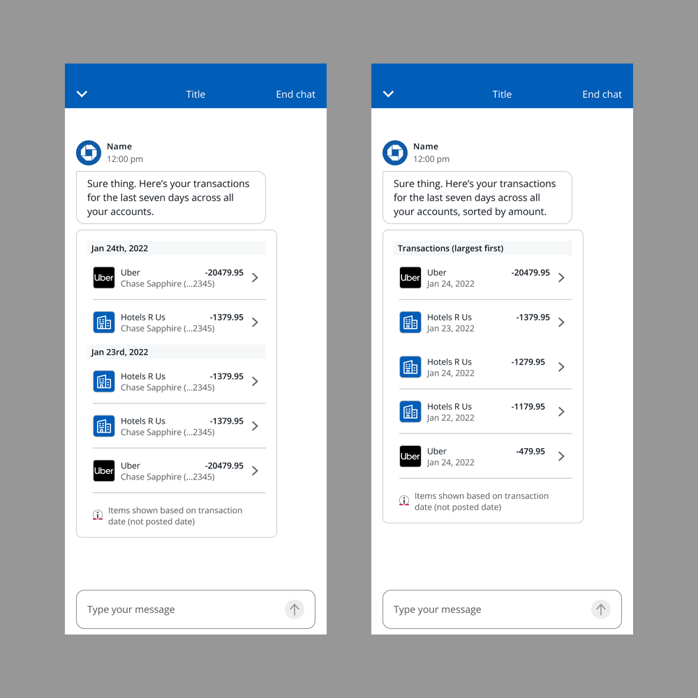 Transaction Search for the Chase Digital Assistant — Nathan Koch