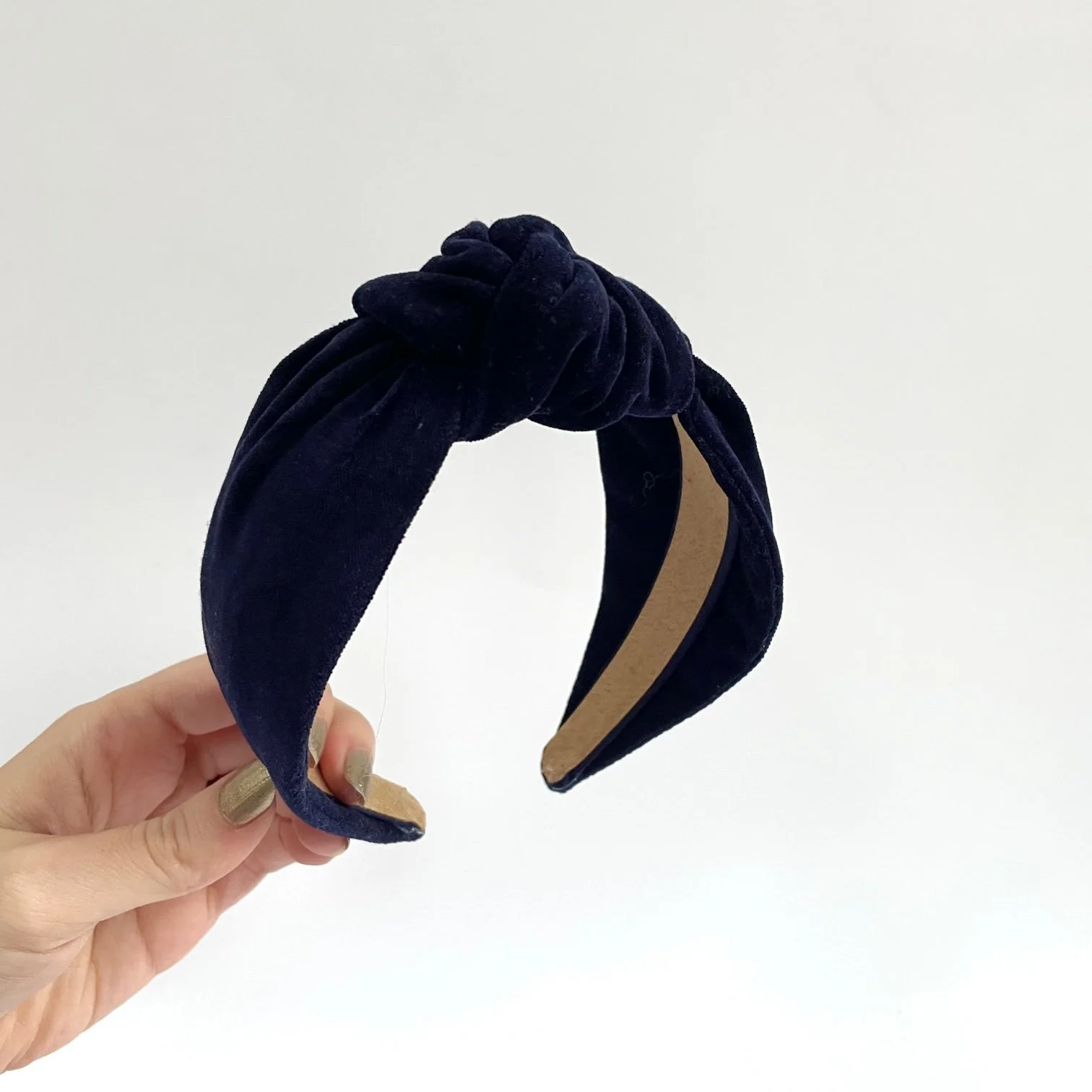 Deep Forest Green Velvet Luxury Knotted Hairband — Northstar Needlework