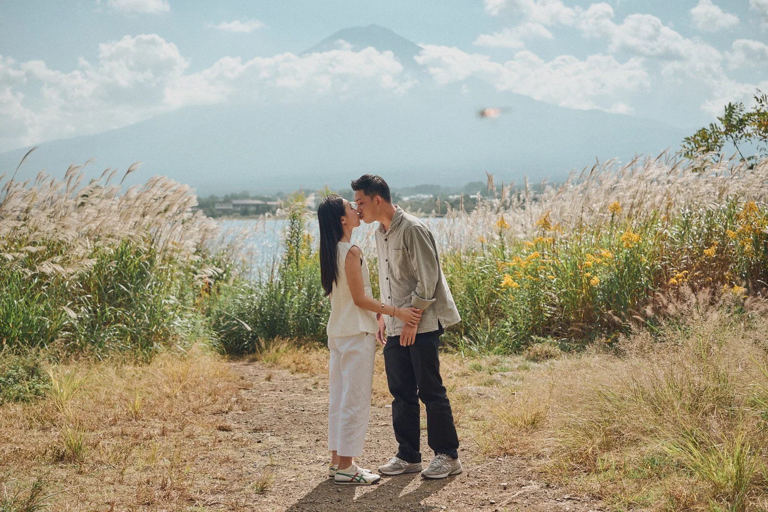 BEAUTIFUL PROPOSAL IN NAGASAKI PARK, MT FUJI — Thierry Gibralta