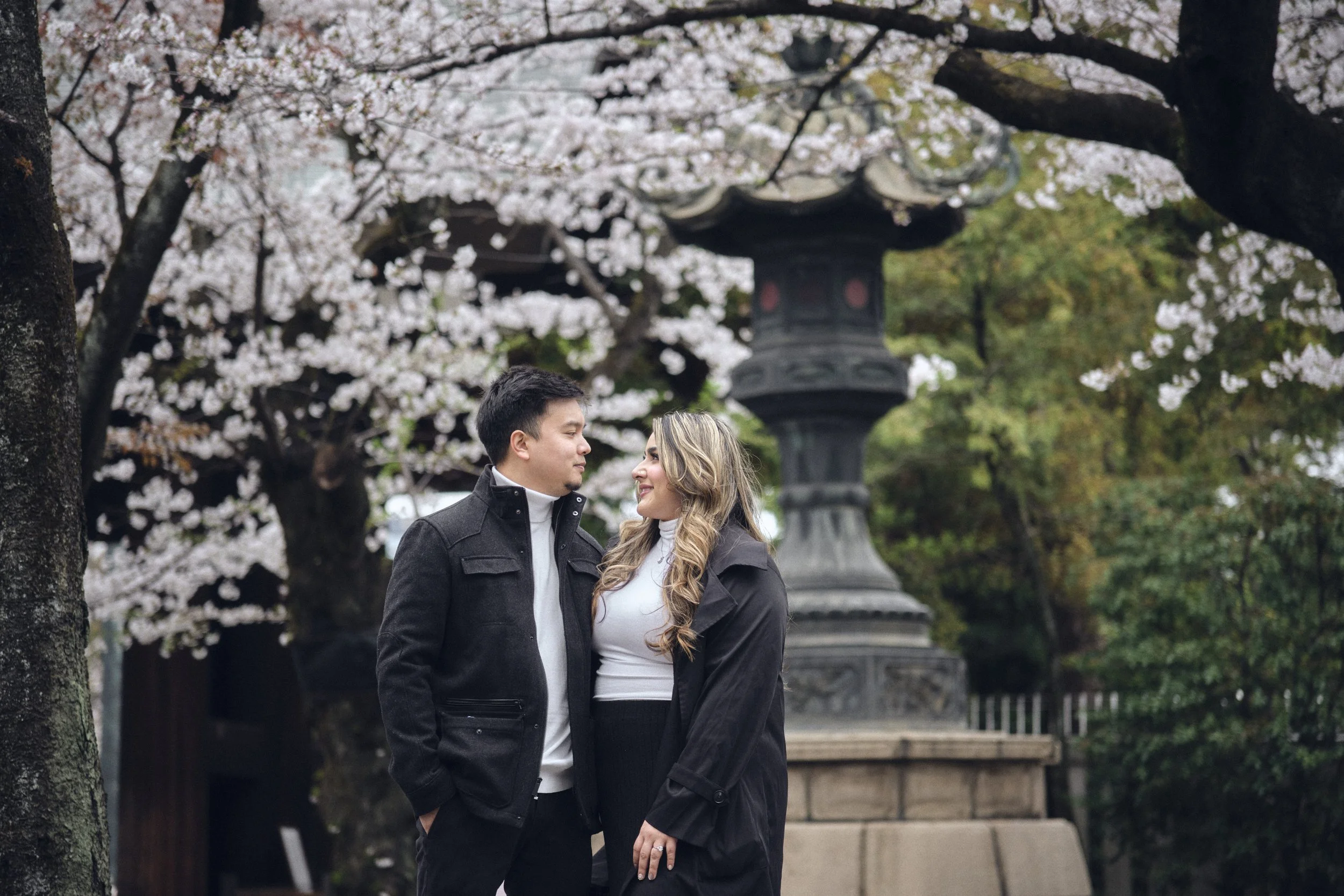 A Spontaneous Tokyo Engagement Under the Cherry Blossoms — FUN Creative