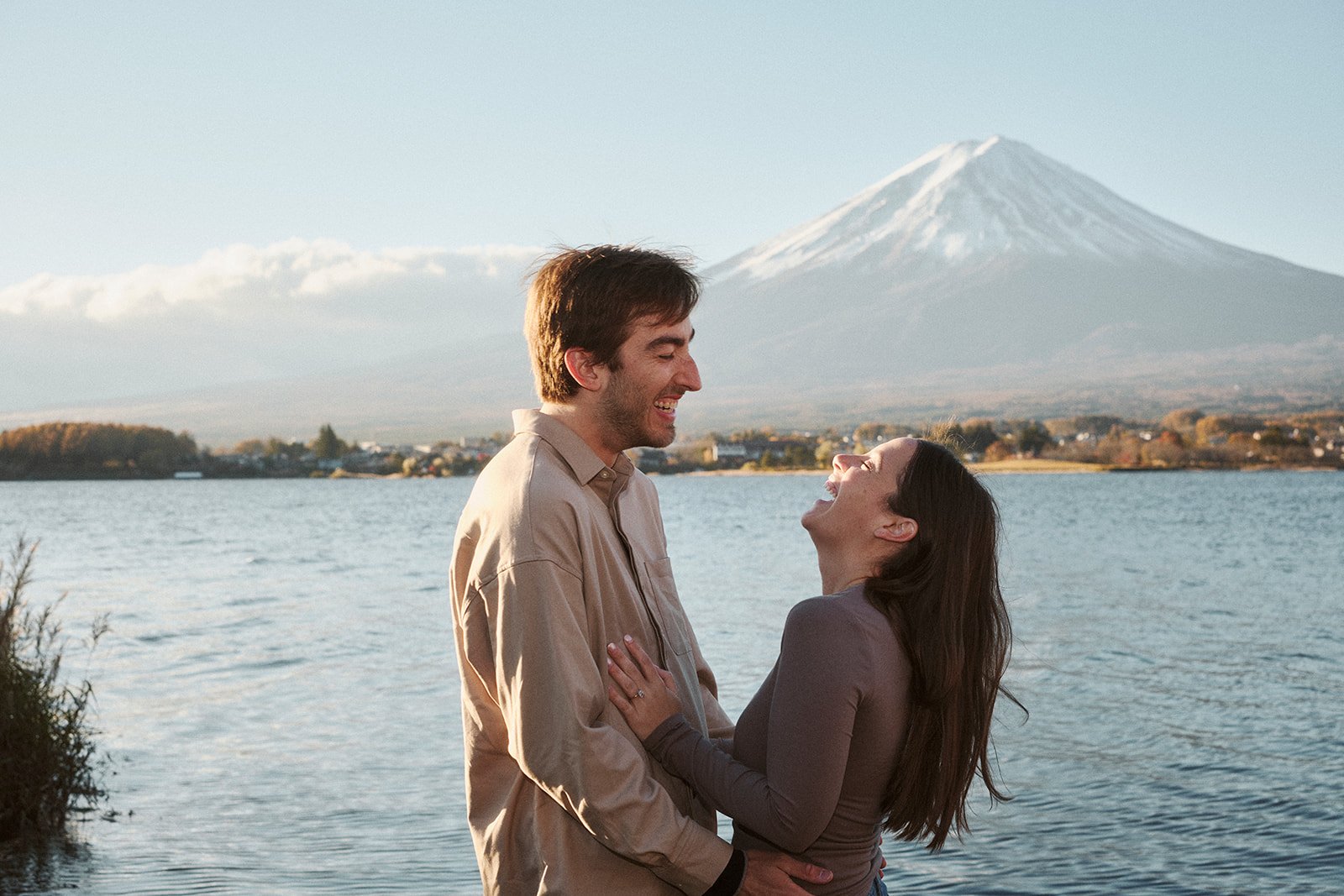 Engagement Photoshoot near Mt Fuji at Sunrise — FUN Creative