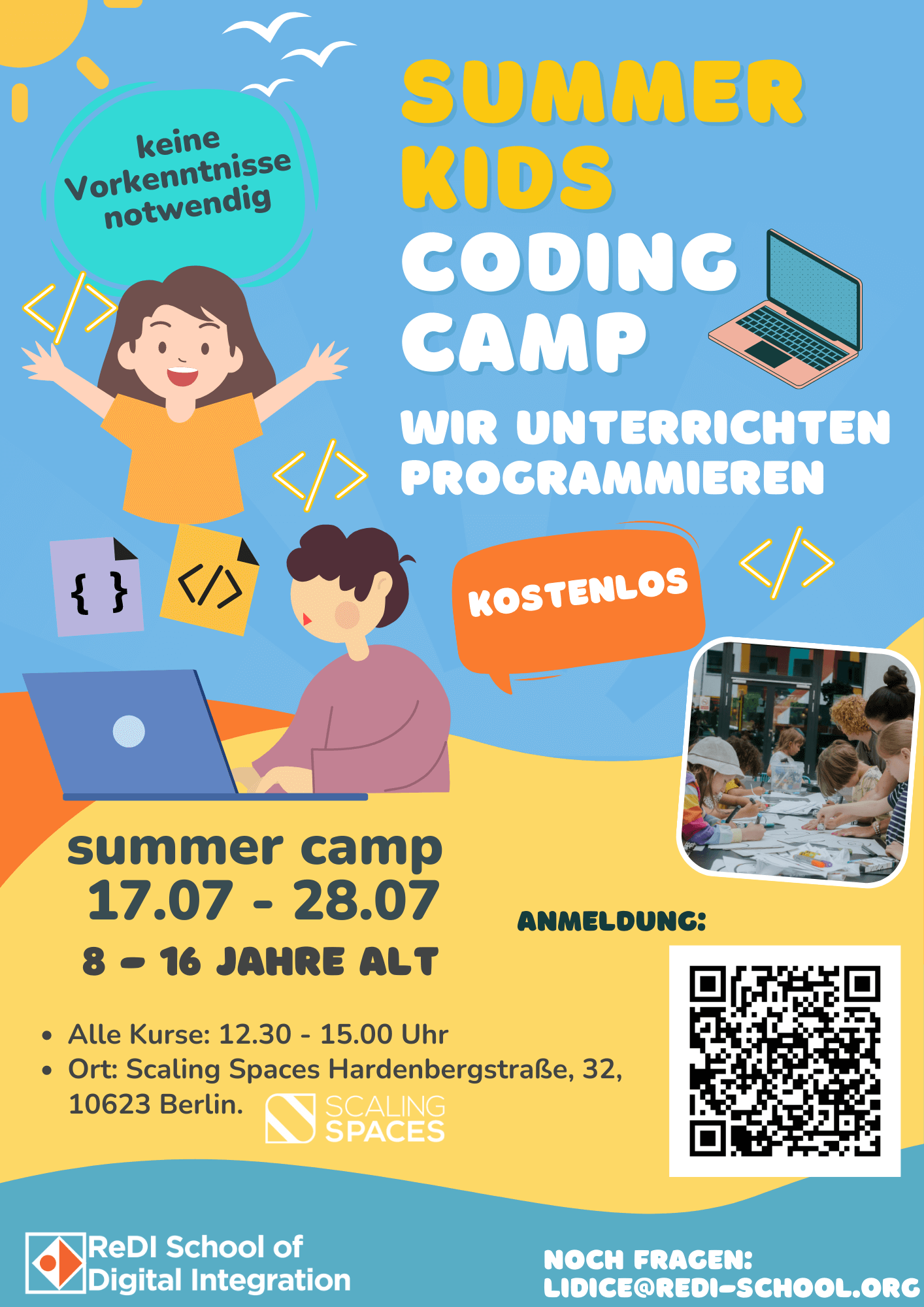Workshop Digitales Feriencamp — ReDI School