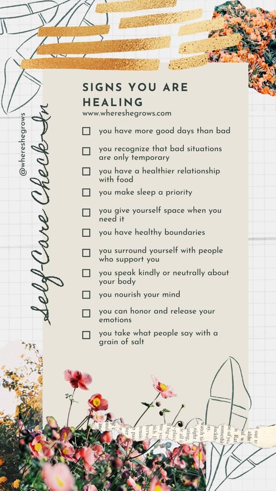 11 signs you are healing - Where She Grows
